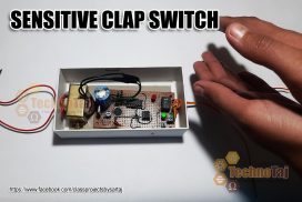 Sensitive Clap Switch using 741 & CD4017 - Electronic School Project